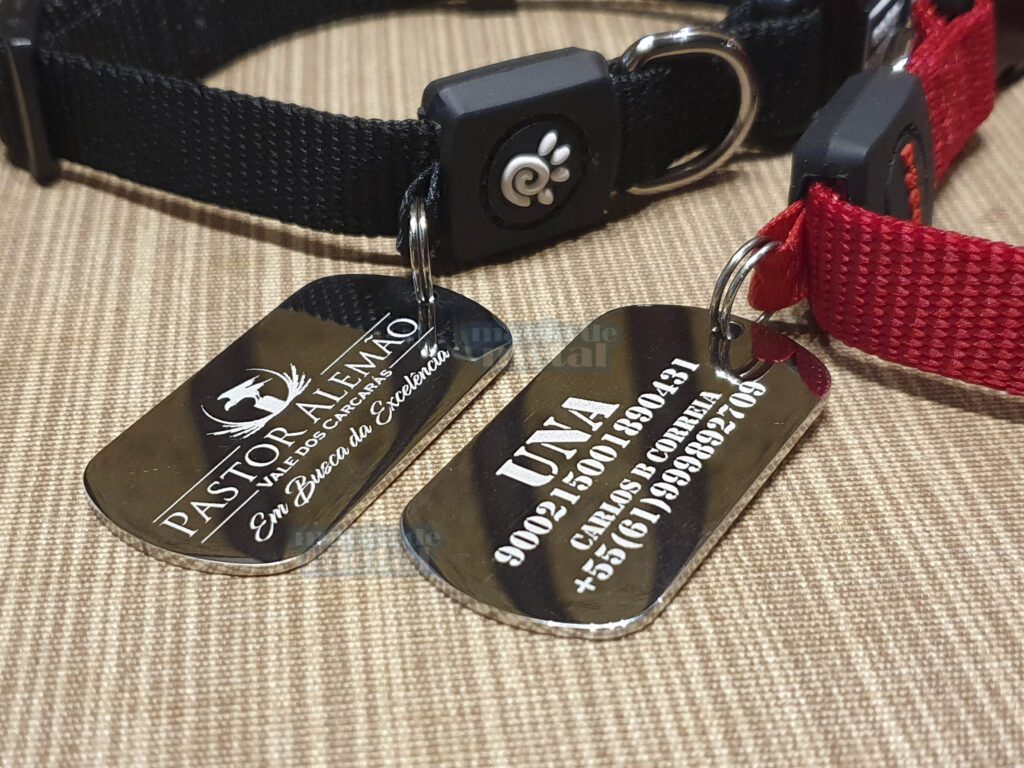 Dog Tag Grossa Aço Inox 316 Placas Plaquetas Inox Dogtag | Mania de Metal